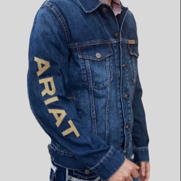 Ariat | Jackets & Coats | Ariat Mens Richford Team Denim Trucker Jacket ...